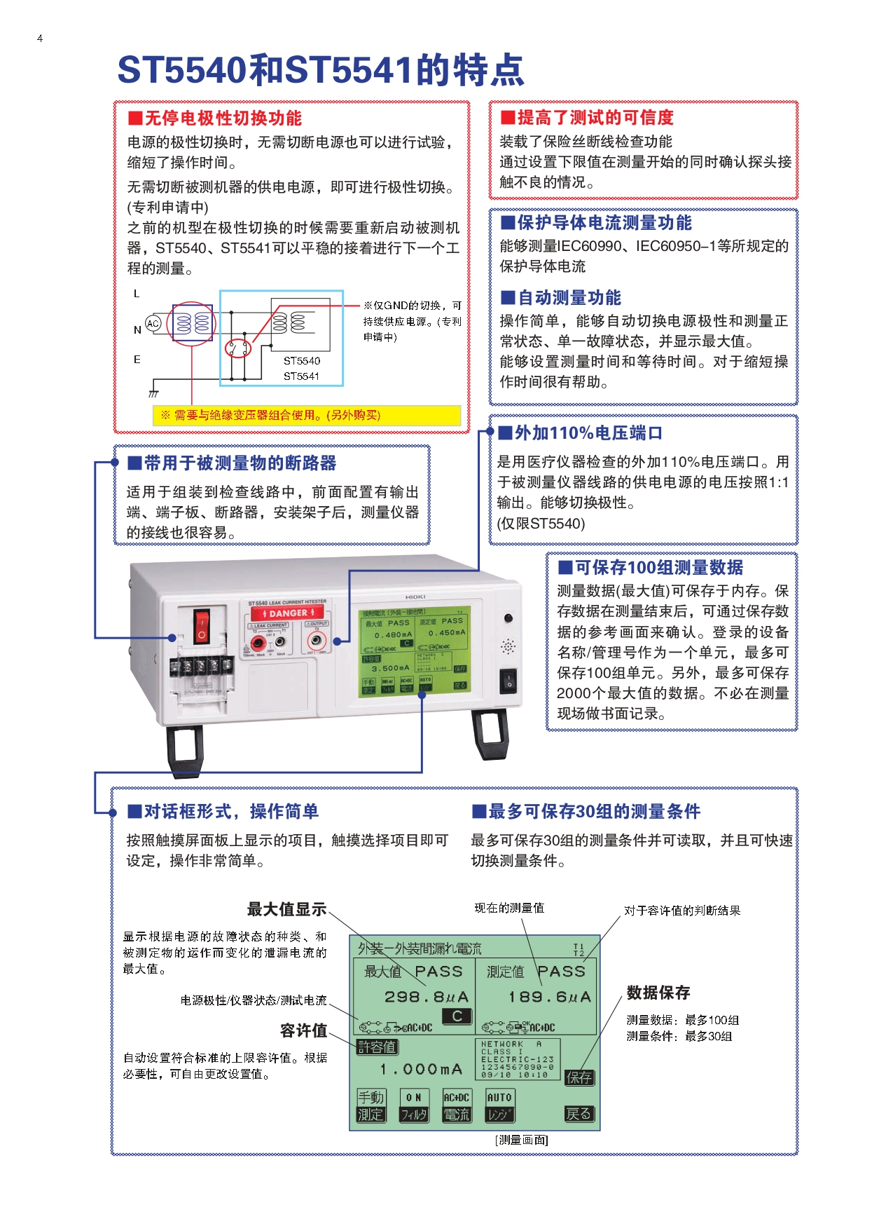 ST5540_日置ST5540_泄露电流测试仪ST5540 - 广州市君翔自动化控制设备有限公司